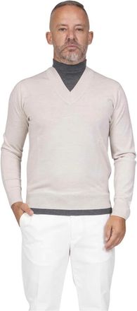 Paolo Pecora Homme, Pulls, Blanc, Taille: S Maglia Lupetto 1342