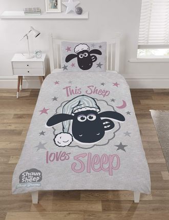 Shaun the Sheep Shaun The Sheep Bettw&auml;sche-Set, Polycotton, Mehrfarbig, Einzelbett