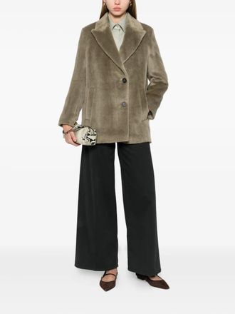 PESERICO Womens Peak-Lapels Coat Aw25 W