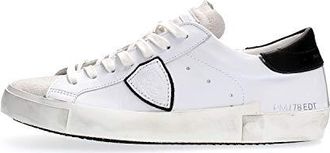 Philippe Model Sneakers Prsx Basic Blanc Noir Uomo Mod. PRLU 42