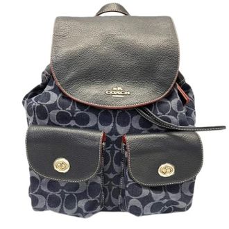 Coach Pre-owned Signature Backpack - - Pre-owned - Damen - Blau - ONE SIZE