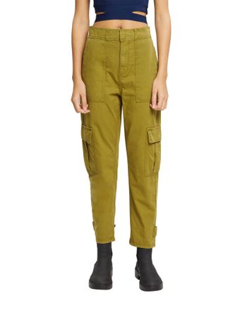 Esprit Damen 072CC1B322 Hose, 360/OLIVE, 30/28