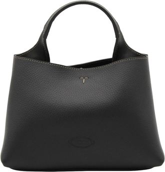 Tod's Tods Hobo Bags - Structured Handbag With And Textured Surface - Gr. unisize - in Schwarz - f&uuml;r Damen