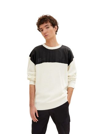 Tom Tailor Herren Pullover mit Nylon 1033755, 10338 - Soft Light Beige, XXL