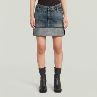 G-Star Hybrid Turn-up Minirock - Mehrfarbig - Damen