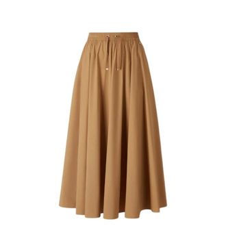 Herno Femme, Jupes, Brun, Taille: 36 FR Jupe Midi