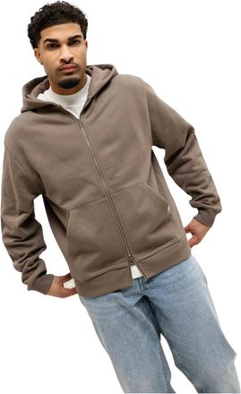 Off the Pitch Homme, Sweatshirts et sweats &agrave; capuche, Brun, Taille: M Phantom Zip Sweat &agrave; capuche