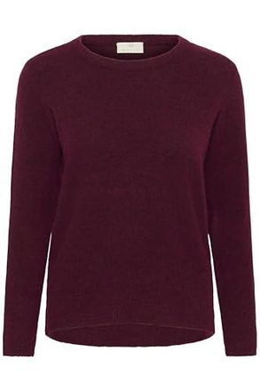 Kaffe Womens Pullover Round Neck Melange Knit Regular Fit Long Sleeves