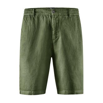 Bomboogie Homme, Shorts, Vert, Taille: L Bermuda Jogger en Lin