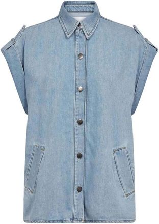 Co'Couture Femme, Blouses et Chemises, Bleu, Taille: 44 FR Chemise en jean