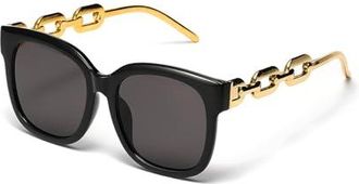 Generic Lunettes de soleil rétro pour homme et femme - Lunettes de soleil vintage UV400, Noir, Taille unique