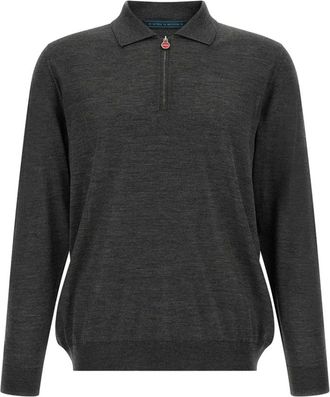 Kiton Herren, Strickwaren, Schwarzk, XLGr&ouml;&szlig;e