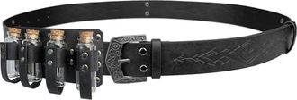 Generic Ceinture m&eacute;di&eacute;vale dalchimie - Cuir PU r&eacute;glable, design vintage, style Renaissance authentique | Accessoire de cosplay polyvalent pour costumes m&eacute;di&eacute;v
