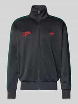 adidas Originals Sweatjacke mit Logo-Stitching und Stehkragen