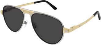 Cartier Authentische Brille mit Premium-Qualit&auml;t - - Accessories - unisex - Grau - 58 MM
