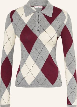 Tommy Hilfiger Strick-Poloshirt rot