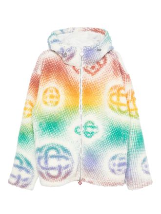 Casablanca veste &agrave; capuche &agrave; motif monogramm&eacute;
