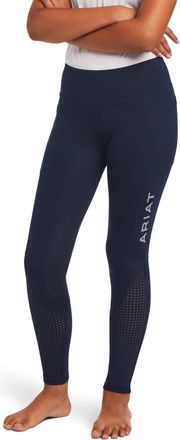Ariat Kids Eos Knee Patch Riding TightRiding Breech in Navy, Size X-Small, by Ariat