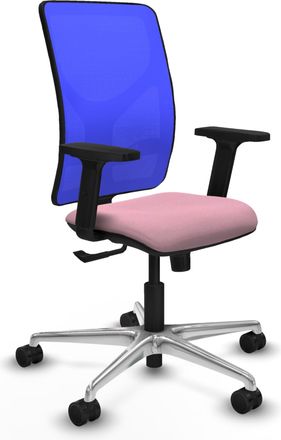 Piqueras y Crespo PC-Schreibtischstuhl mit 2D-Armlehnen, h&ouml;henverstellbare Lendenwirbelst&uuml;tze, ausgestattet mit 3 Positionen und Schneideschaum, mit 65 mm Nylon-Rollen,