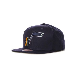 Mitchell & Ness Homme, Accessoires, Bleu, Taille: ONE Size Casquette Snapback Utah Jazz Bleue