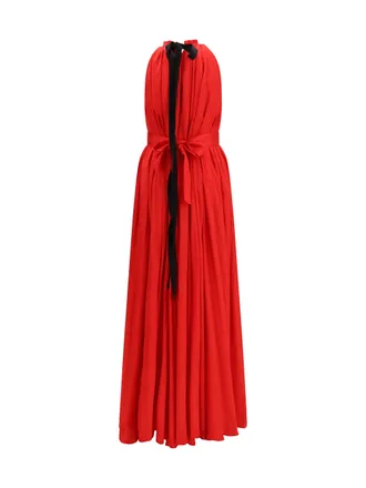 SA SU PHI Womens Dress Belted Pleated Red