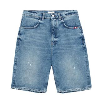 Amish Homme, Shorts, Bleu, Taille: W26 Bermuda Shorts