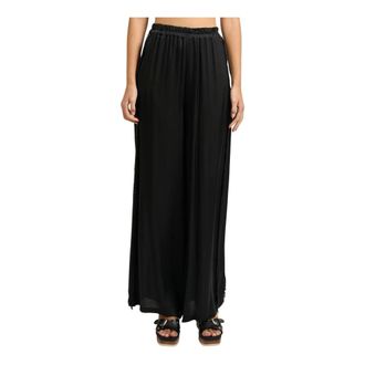 Manila Grace Femme, Pantalons, Noir, Taille: 44 FR Wide Pantalons
