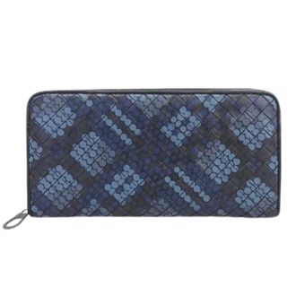 Bottega Veneta Portefeuille long en cuir Pre-owned - Homme - Pre-owned - Bleu - Taille: ONE Size
