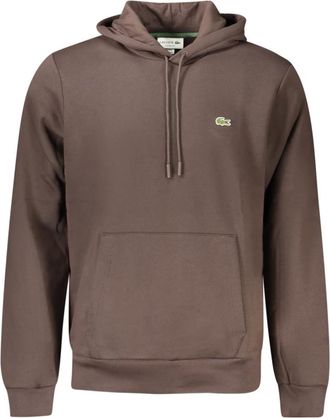Lacoste Homme, Sweatshirts et sweats &agrave; capuche, Brun, Taille: L Sweat &agrave; capuche &agrave; manches longues