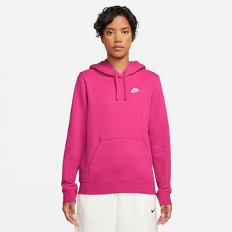 Nike Kapuzensweatshirt CLUB FLEECE WOMENS PULLOVER HOODIE Damen Kapuzenpullover aus weichem Fleece Material
