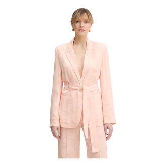 Forte_Forte Floral Jacquard Blazer - - Jackets - Damen - Rosa - L