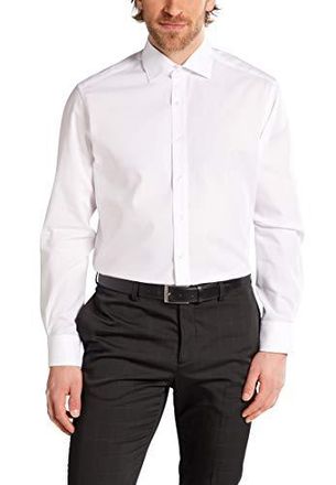 Eterna Homme Chemise Unie en Popeline Modern FIT 1/1 Blanc 46_H_1/1