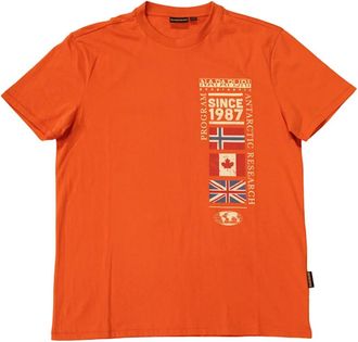 Napapijri Homme, Tops, Orange, Taille: 2XL A621 T-Shirt