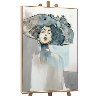 Yohji Yamamoto Art XXL Abstrakt Acryl Gem&auml;lde auf Leinwand mit Rahmen Bridget handgemalte Wandbilder Wohnzimmer Renaissance Retro Wohndekor Bilder echte Kunst 120x80