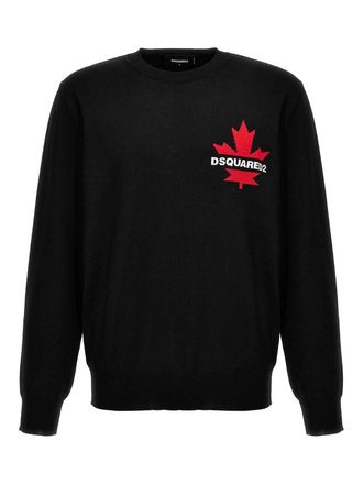 Dsquared2 Pull Col Rond - Noir