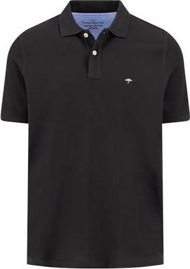 Fynch-Hatton Polo classique en coton de qualit&eacute; sup&eacute;rieure, Noir, L