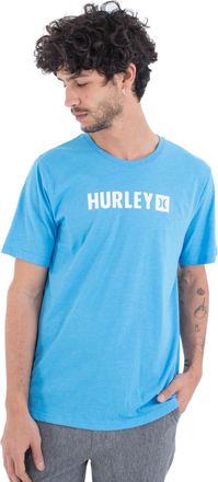 Hurley Herren Evd The Box Ss T-Shirt, Bliss Blue Htr, XL