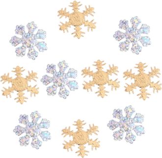 Valiclud 400st&uuml;cke Wei&szlig;e Schneeflocken-weihnachtsdeko f&uuml;r Baum und Tisch pro Beutel Beutel Insgesamt aus Hochwertigem Vliesmaterial f&uuml;r Party und Fest