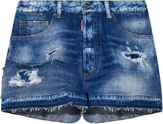 Dsquared2 Femme, Shorts, Bleu, Taille: 34 FR Denim Shorts