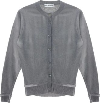 Our Legacy cardigan à boutonnière Dual - Gris
