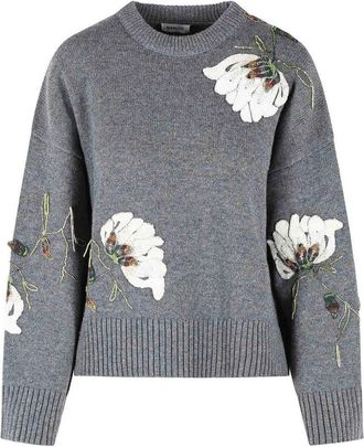 Jonathan Simkhai Pull Col Rond - Gris