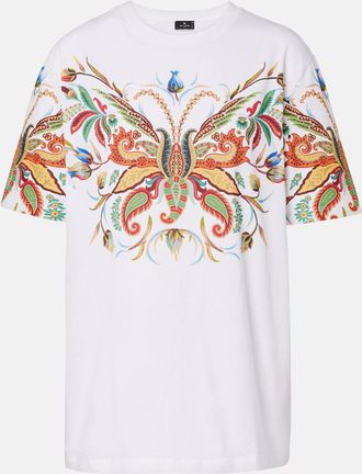 Etro T-shirt en coton &agrave; imprim&eacute;