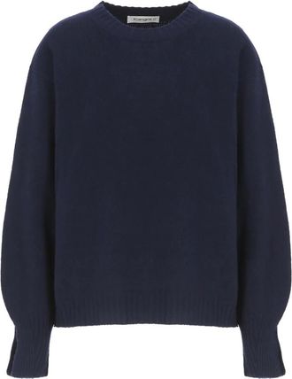 KANGRA Femme, Pulls, Bleu, Taille: 36 FR Cashmere and Wool Sweater