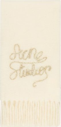 Acne Studios Schal Mit Alpaka weiss