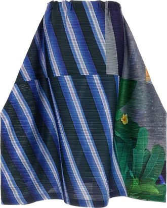 Issey Miyake Femme, Jupes, Multicolore, Taille: 42 FR City Collage Midi Skirt