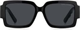 Marc Jacobs Marc 693/s 80S/2K BLACK WHITE Sunglasses Women Acetate, Standard, 55