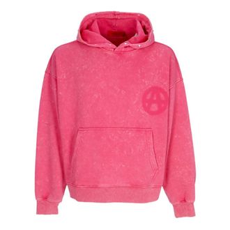 Acupuncture Studded Anarchy Hoodie - - Sweatshirts & Hoodies - Herren - Rosa - L