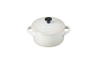 LE CREUSET Le Creuset Mini-Cocotte Ronde en C&eacute;ramique, 250 ml, Meringue, 71901107160100