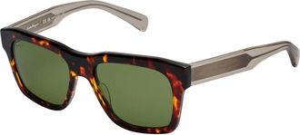 Ferragamo Homme, Accessoires, Brun, Taille: ONE Size Lunettes de Soleil Carr&eacute;es en Ac&eacute;tate