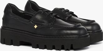 MCM Plateau-Loafer aus Kalbsleder